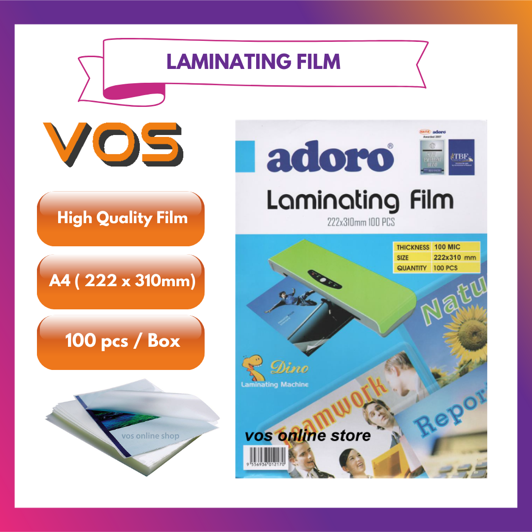 A4 Laminating Film PLASTIK LAMINATE A4 100 MICRON 100 SHEETS Lazada a4-laminating-film-plastik-laminate-a4-100-micron-100-sheets-lazada
