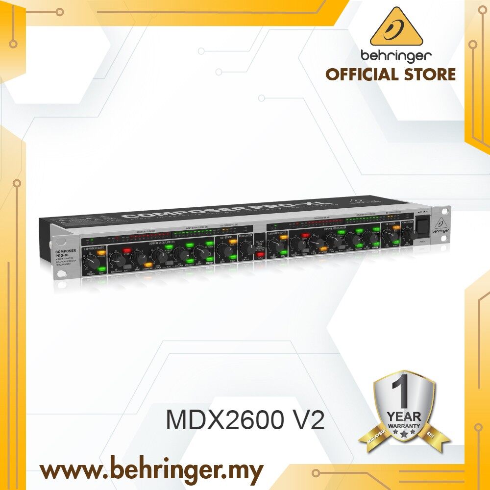 BEHRINGER COMPOSER PRO-XL MDX2600 V2 Reference-Class 2-Channel Expander ...
