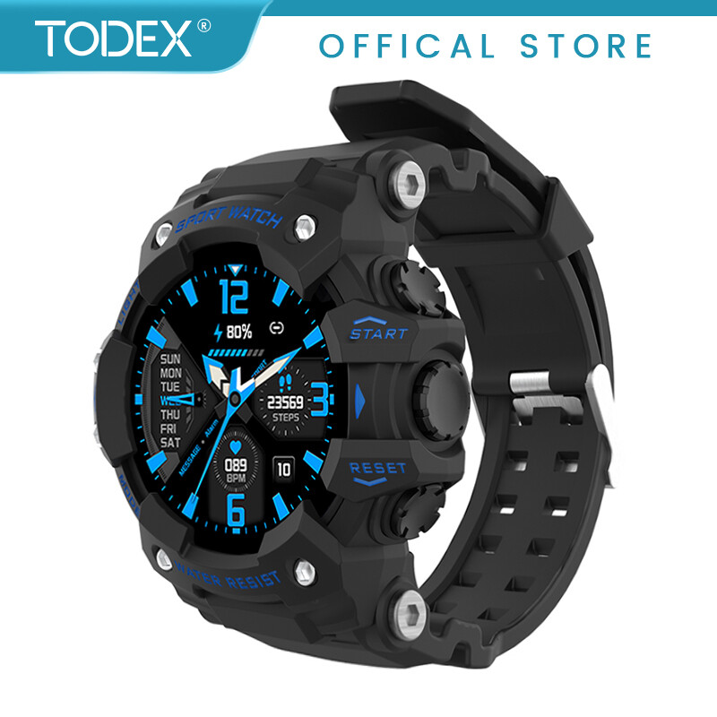 TODEX สมาร์ทวอทช์ K22 PLUS สำหรับผู้ชายหน้าจอ1.28นิ้วเครื่องนับก้าวการ ...