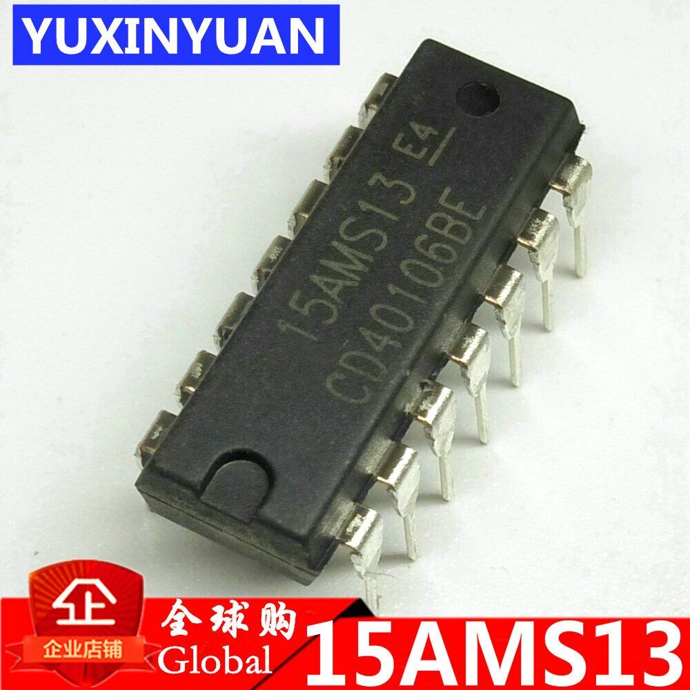 CD40106 CD40106BE DIP14อินเวอร์เตอร์ Hex Schmitt Trigger ใหม่10ชิ้น ...