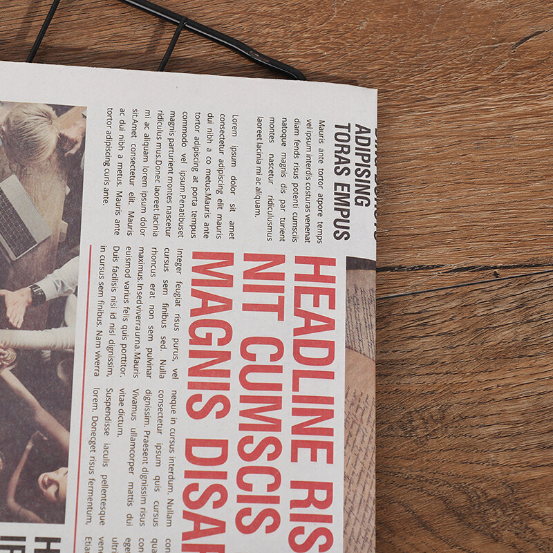 2pcs retro English nostalgic newspaper flower wrapping paper photo ...