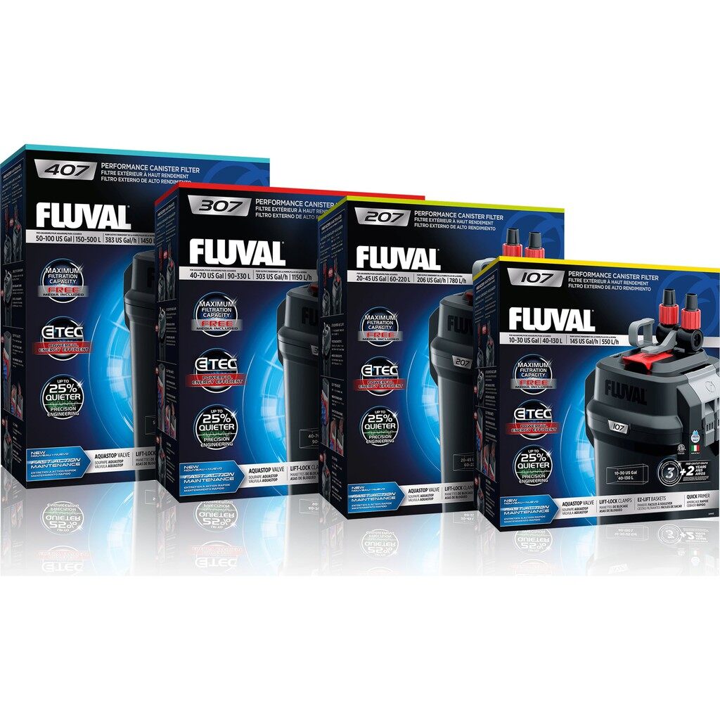 Fluval 107 207 307 407 Performance Canister Filter - aquarium ...