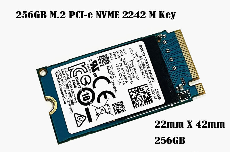Original Kioxia 256GB M.2 PCI-e NVME SSD Internal 5SS0V26415 42mm 2242 ...