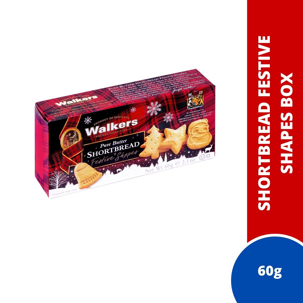 Walkers Shortbread Festive Shapes Box (60g) | Lazada