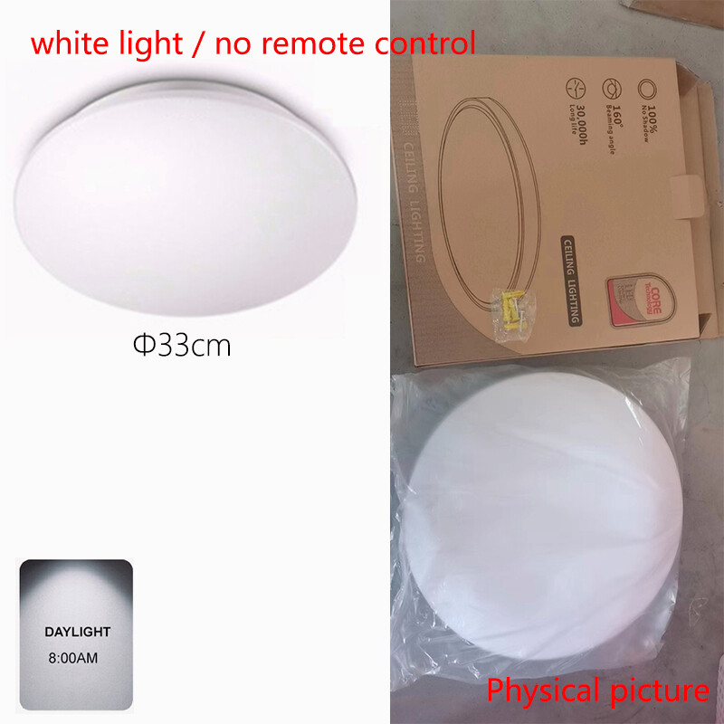 Modern LED Ceiling Light 33CM 3 Color Remote Dimmable LED Surface Flush ...