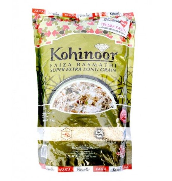 FAIZA BERAS KOHINOOR EXTRA LONG RICE 2kg, 1kg & 500gram | Lazada
