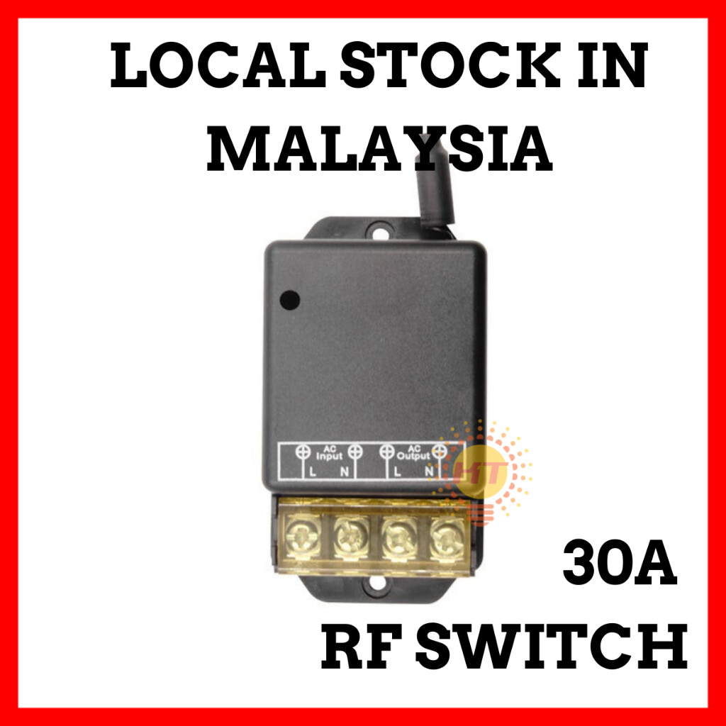 High-Powered 30A 433MHz RF Relay Switch | Lazada