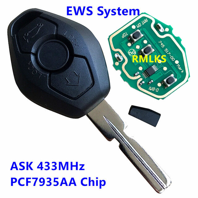 Ews ระบบ Remote Key Fob สำหรับ Bmw E38 E39 E46 X3 X5 Z3 Z4 1/3/5/7 ...