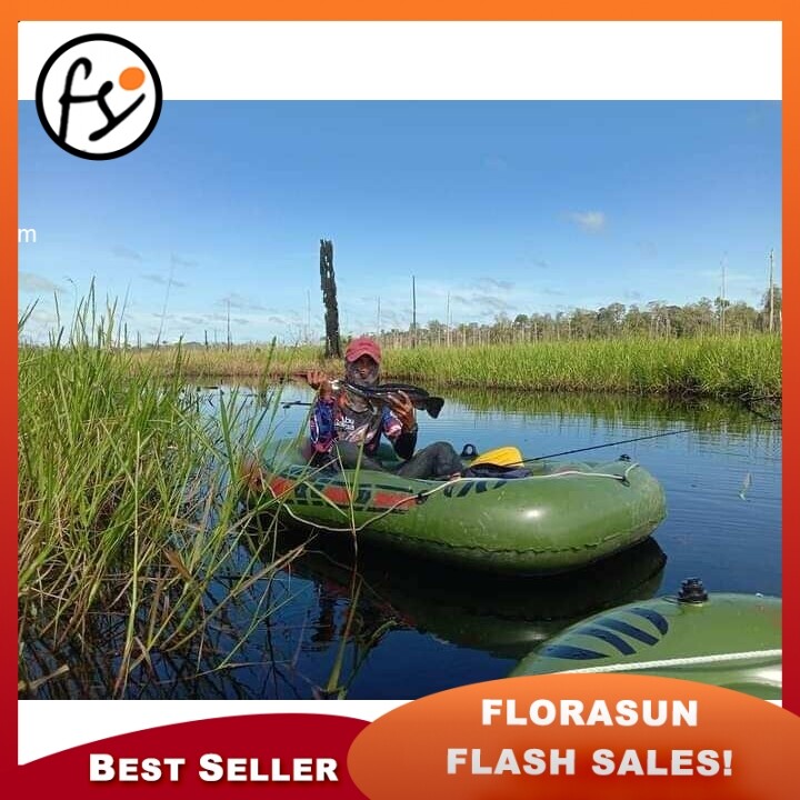 EcoSport Inflated Boat for 1 Person / 2 Person / 3 Person Fishing Boat ...