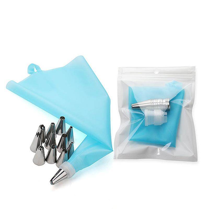 Stainless Steel Icing Piping Pastry Nozzles Set Reusable Pastry Bag ...
