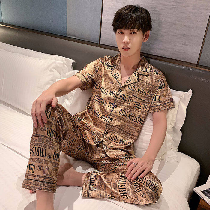 OCB964ชาย Pawad เสื้อผ้าผ้าไหมขนาดพิเศษสั้นกางเกงฤดูใบไม้ผลิและฤดูร้อน ...