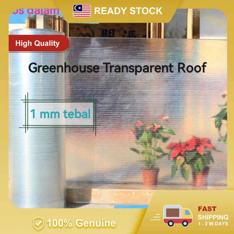 ATAP Cerah Lutsinar Rata 1mm Bumbung Jubin Telus / Anti UV Greenhouse ...