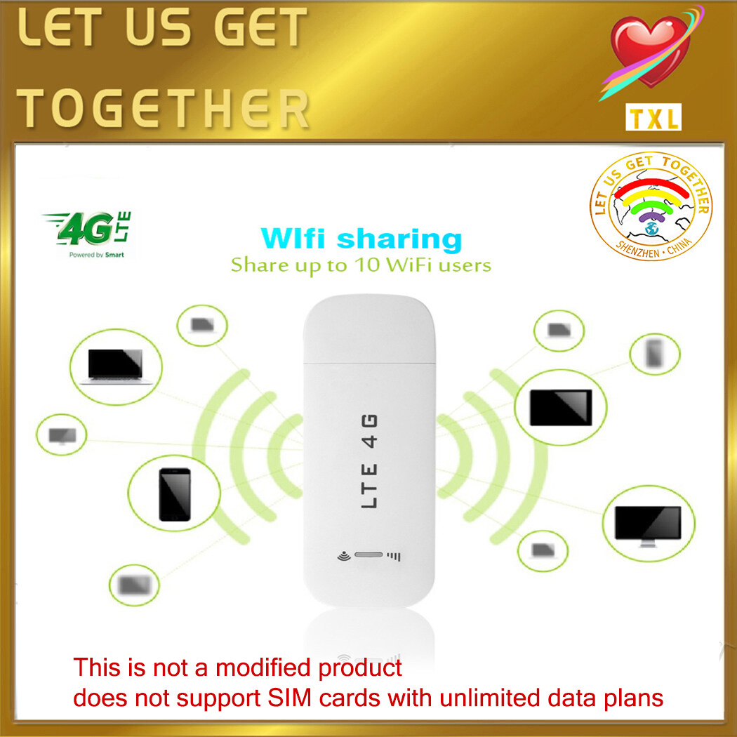 4G LTE WiFi Router USB Modem Mobile Hotspot Wireless Sim Card Slot ...