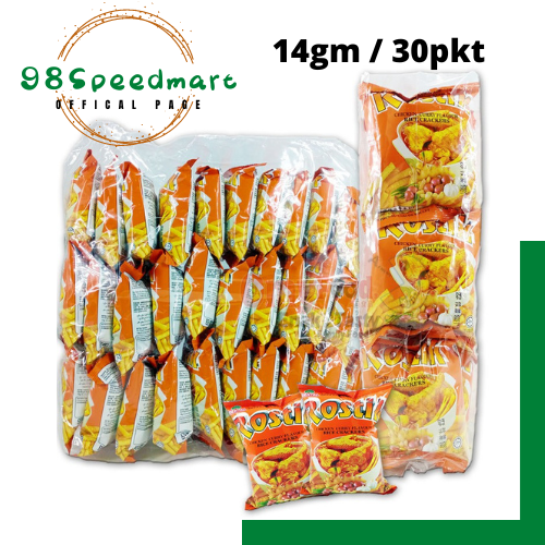 [98] Oriental Rostik Rice Cracker Snack Chicken Curry Flavor 14gm x ...