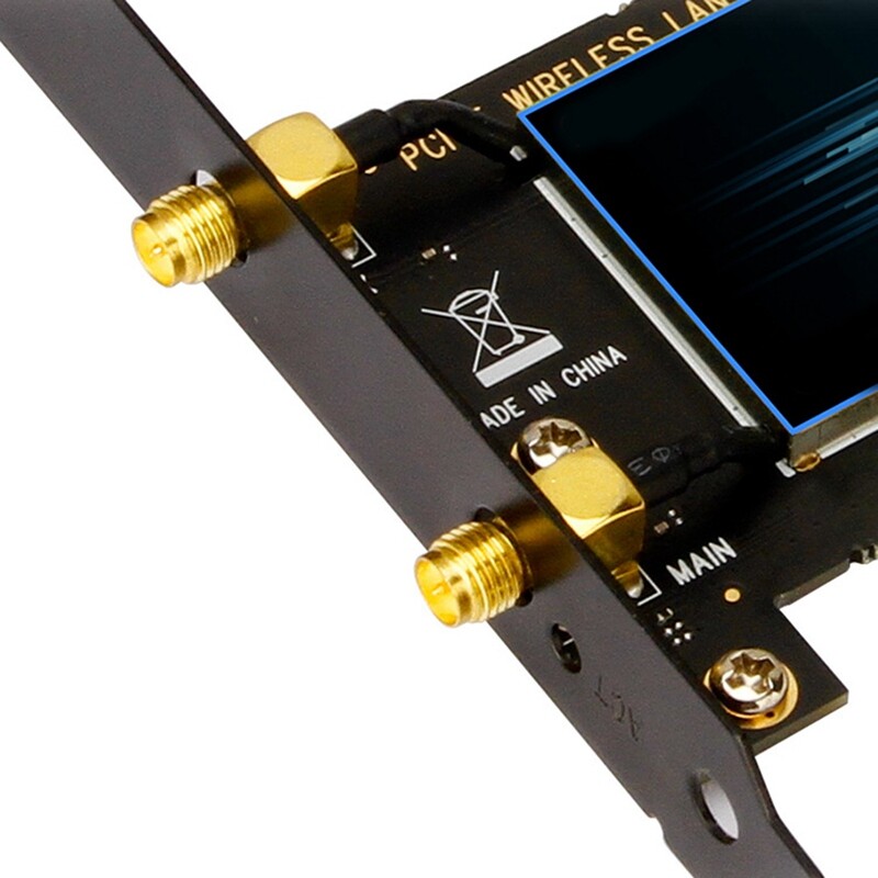 2974Mbps WiFi 6 Wireless PCI-E Network Card 5.0 Dual Band 2.4G/5GHz ...