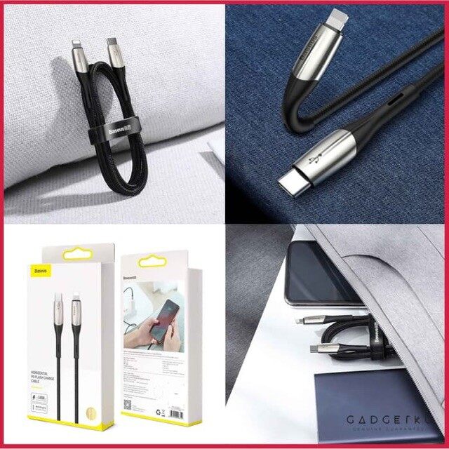 (CATLSP-01) Baseus Type C to Lightning PD 18W 1METER | Lazada