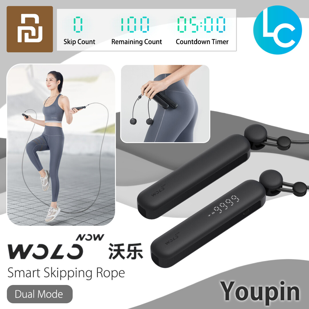 Xiaomi Youpin Wolonow Smart Bluetooth Jump Rope & Cordless Skipping ...