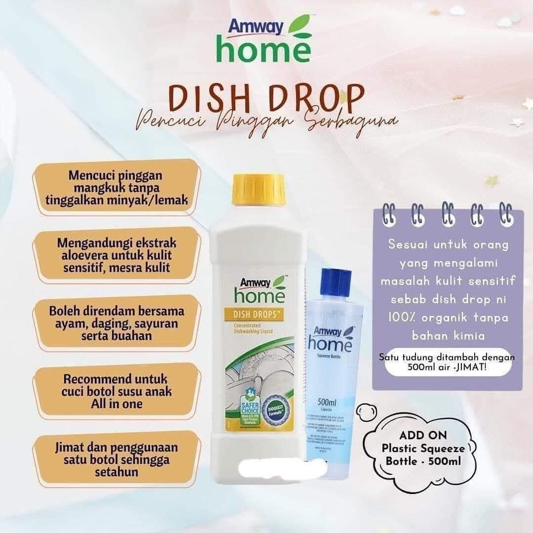 DISH DROPS Concentrated Dishwashing Liquid - 1L / Cecair Pencuci ...