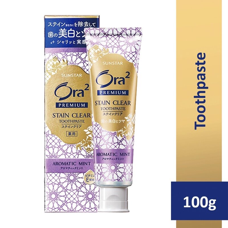 Ora2 Premium Stain Clear Toothpaste 100g Premium Mint Aromatic Mint Shiny Citrus Mint Made In ...