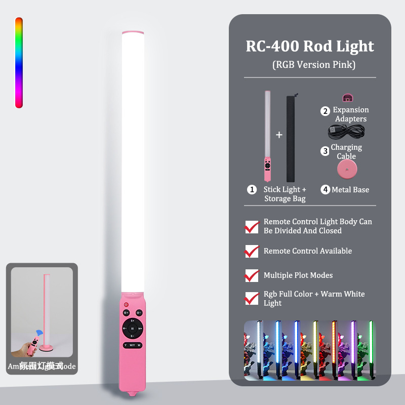 SANYK Hand-held Colorful Rgb Remote Control LED Fill Light Photography ...