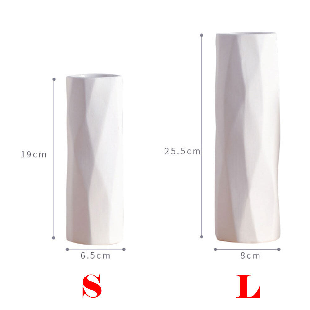 FY Ceramic Vase Porcelain Vase Modern Frosted Design White Pasu Seramik ...