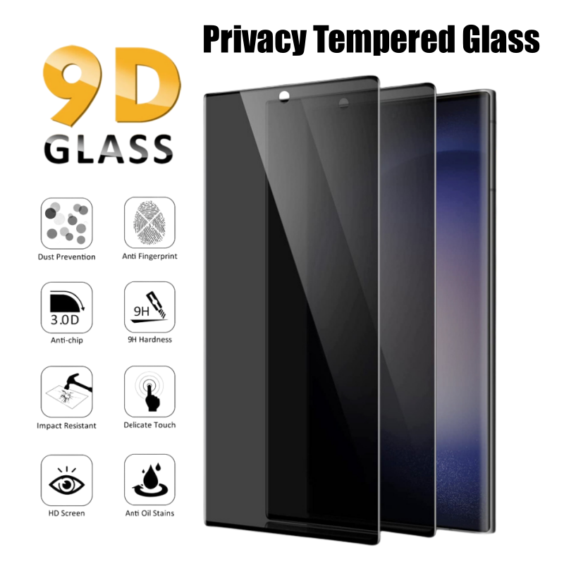 Full Cover 9H Privacy Tempered Film For Samsung Galaxy S24 Ultra S24 ...