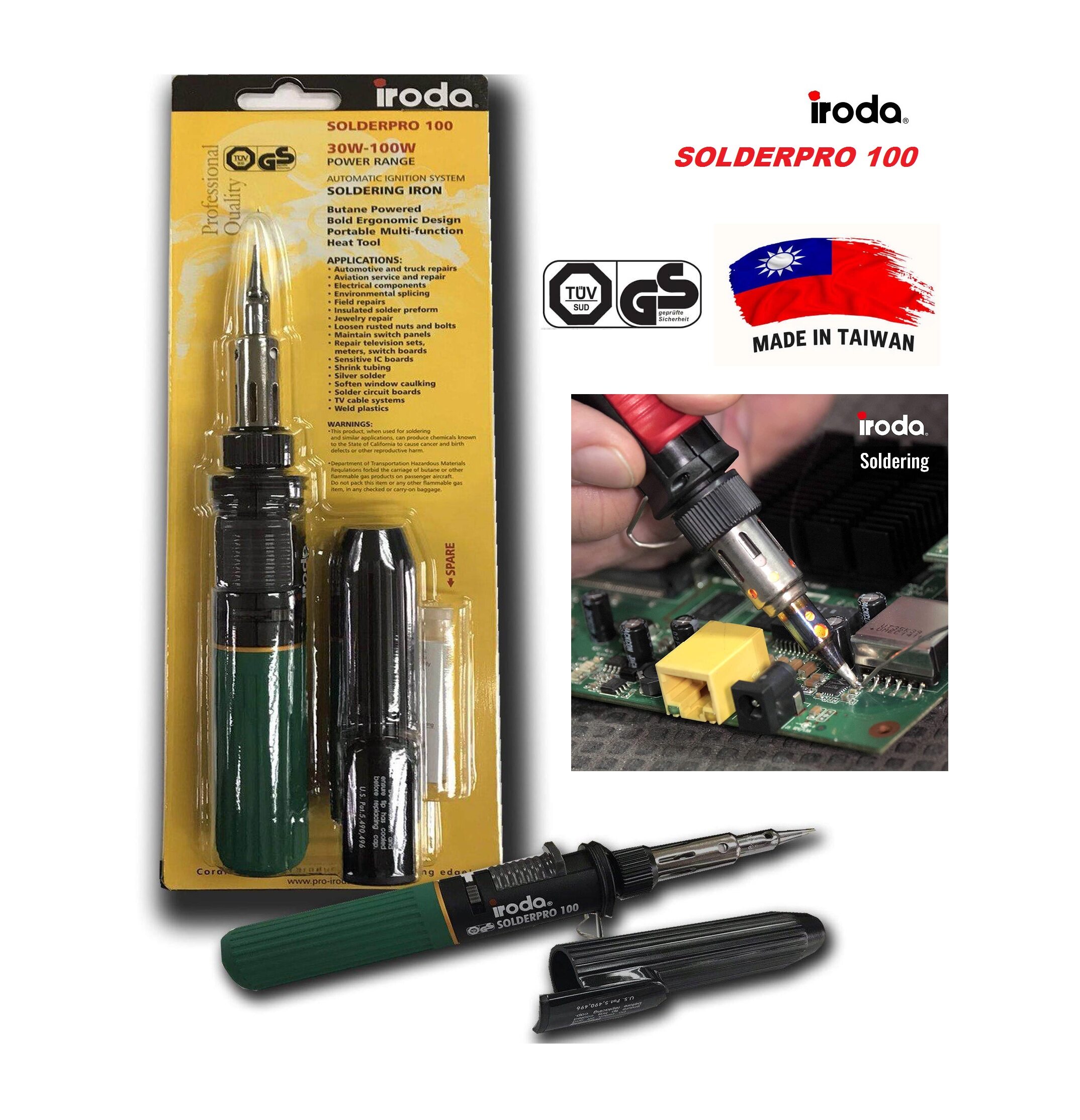 Iroda SolderPro 100 Automatic Ignition Butane Gas Soldering Iron | Lazada