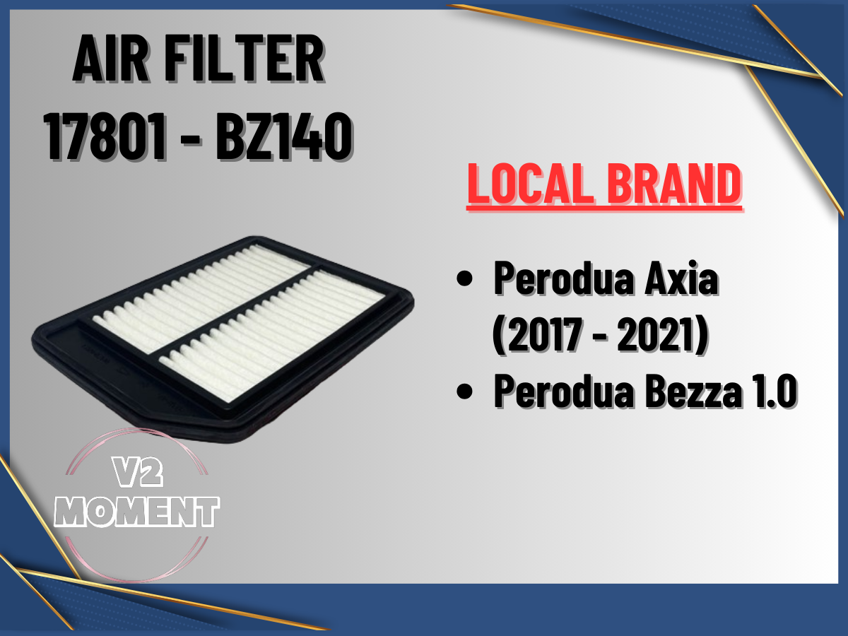 Air Filter Perodua Axia 2017', Bezza 1.0 (17801-BZ140) | Lazada