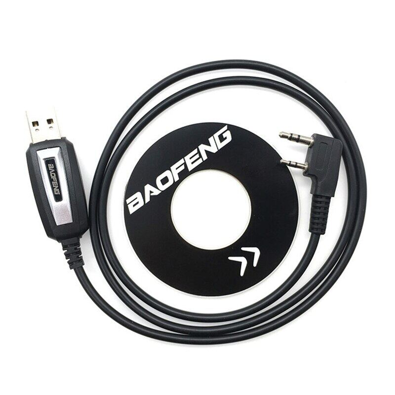 2021 USB Programming Cable Cord CD For Baofeng Walkie Talkie For BF ...