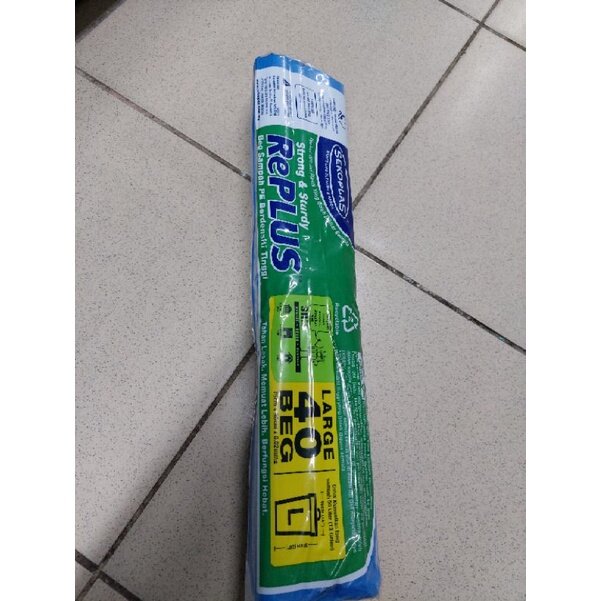 SEKOPLAS Replus HDPE Garbage Bag High Density PE Garbage Saiz S/M/L ...