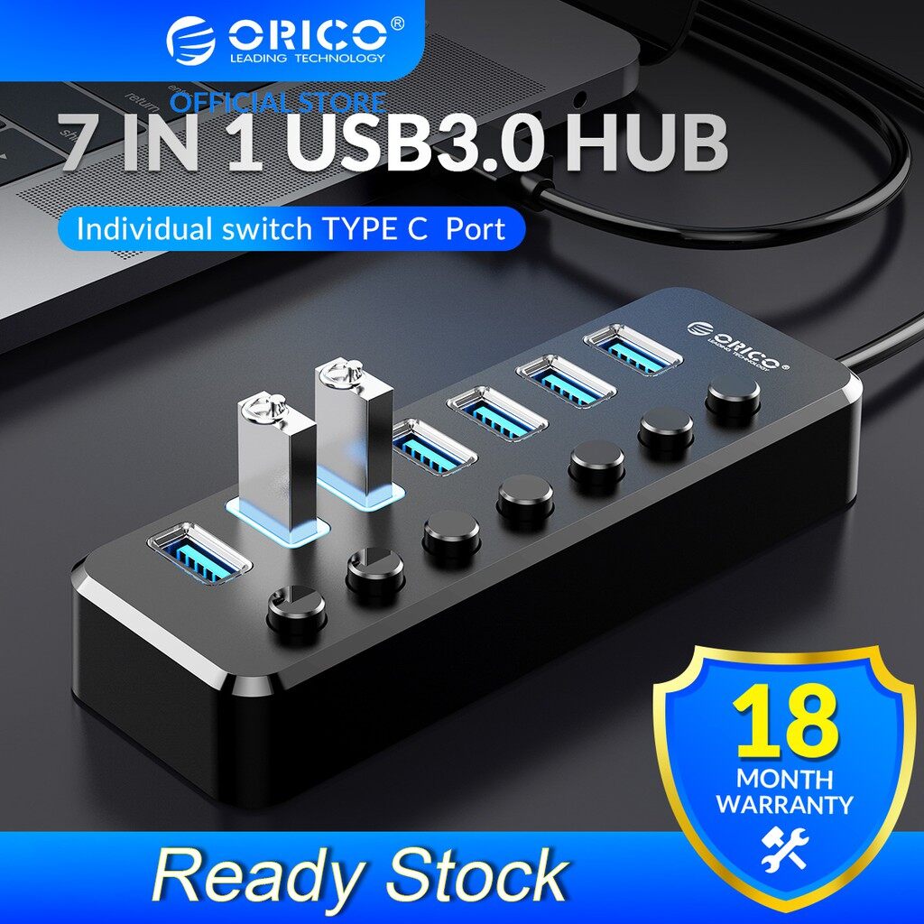 ORICO USB3.0 Hub Adapter Multiport Adapter Type C Interface Computer 4/ ...