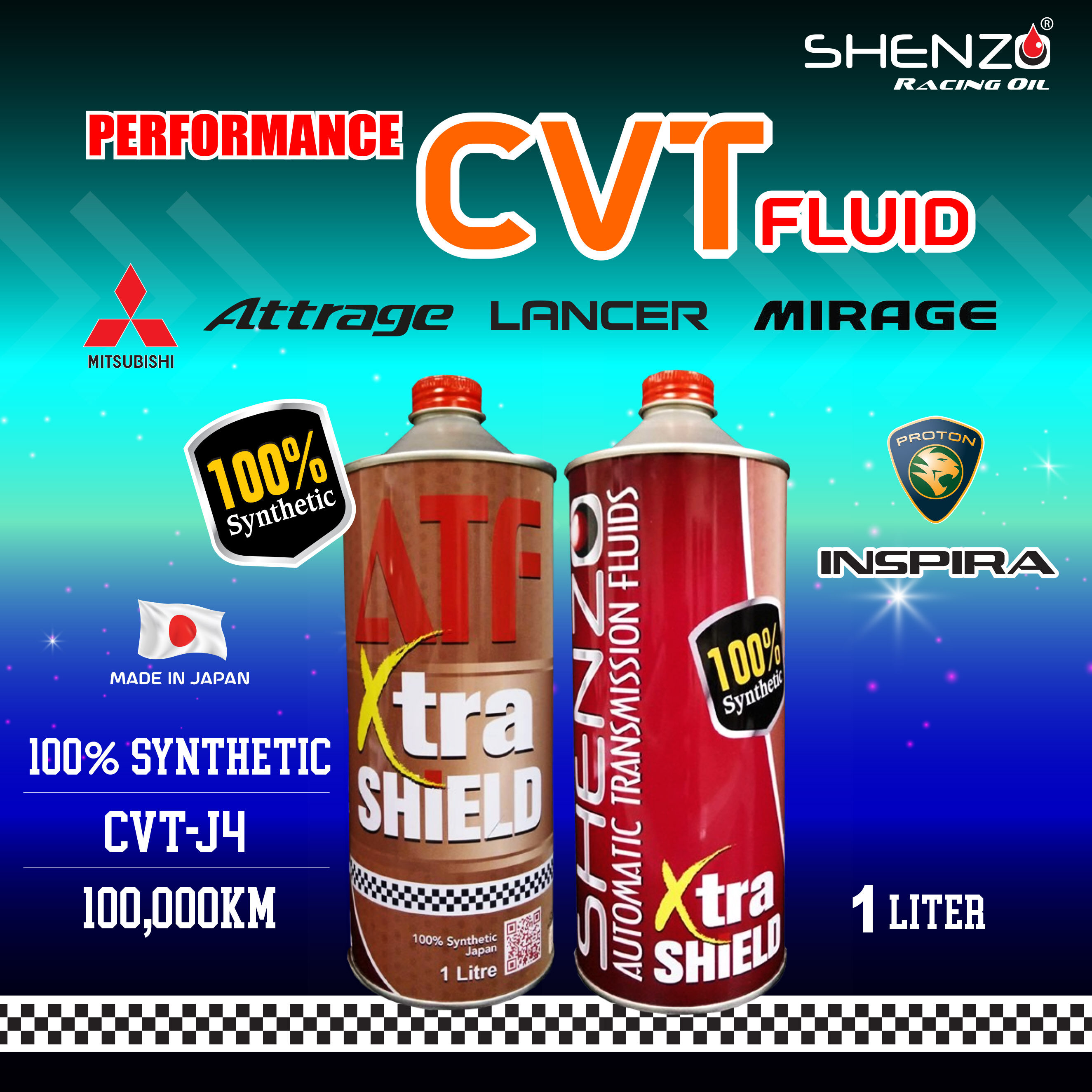 ATF CVT Fluid CVT Gear Oil 100% Fully Synthetic CVT-J4 For Mitsubishi ...