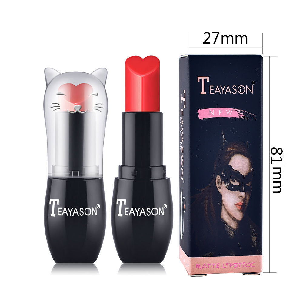 Teayason ลิปสติกเนื้อแมทสีกำมะหยี่,กันน้ำติดทนนานสีไม่ซีดจางการออกแบบ ...