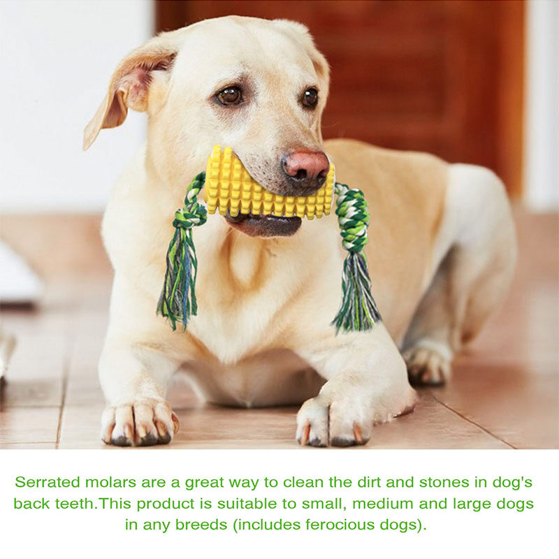 Cute Dog Chew Toy Cleaning brush Dog Toys Rope Chew Interactive Food ...
