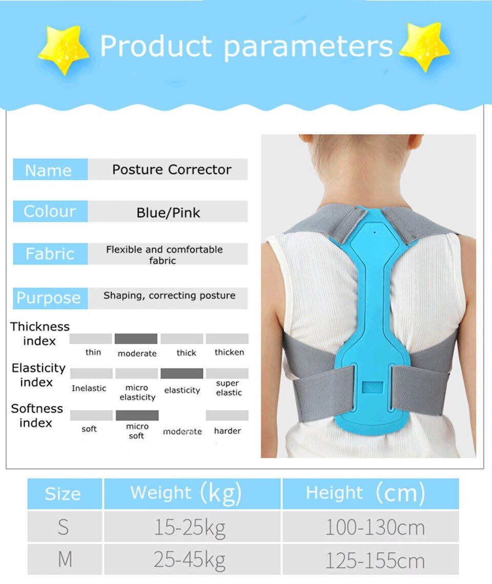 Adjustable Children Back Support Belt Orthopedic Corset Kids Posture ...