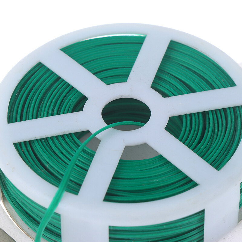 30M/50M Plant Twist Tie with Cutter Sturdy Green Coated Wire for ...