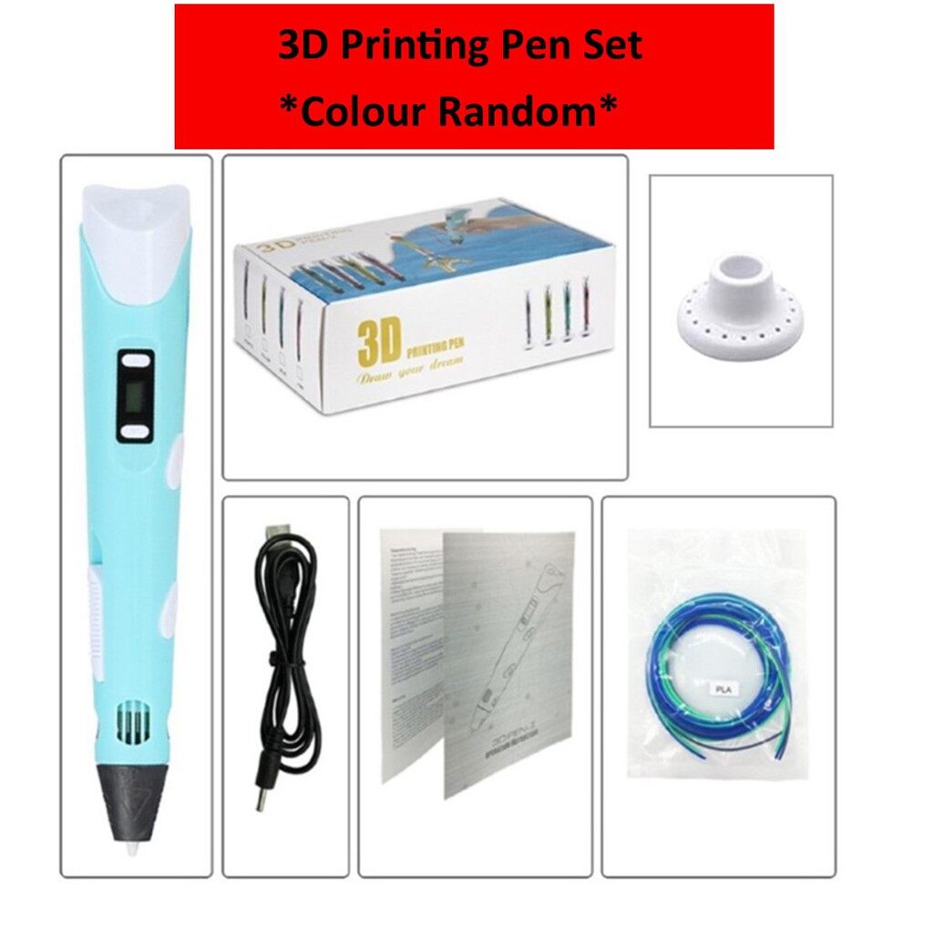 3D Printing Pen 3D Arts Drawing Student Learning Pen With LED Display ...