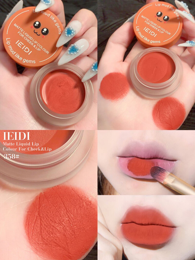 IEIDI กระป๋องลิปโคลน3สีพื้นผิวเรียบมีลิปสติก Rich สีริมฝีปากกลอสสวย ...