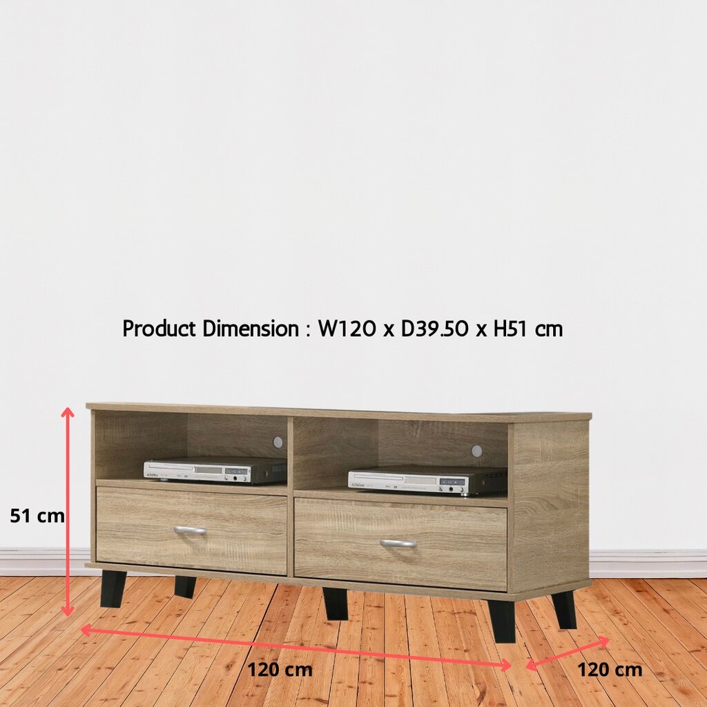 Rak TV Cabinet Living Room TV Kabinet Ruang Tamu 5 feet Display Rack ...