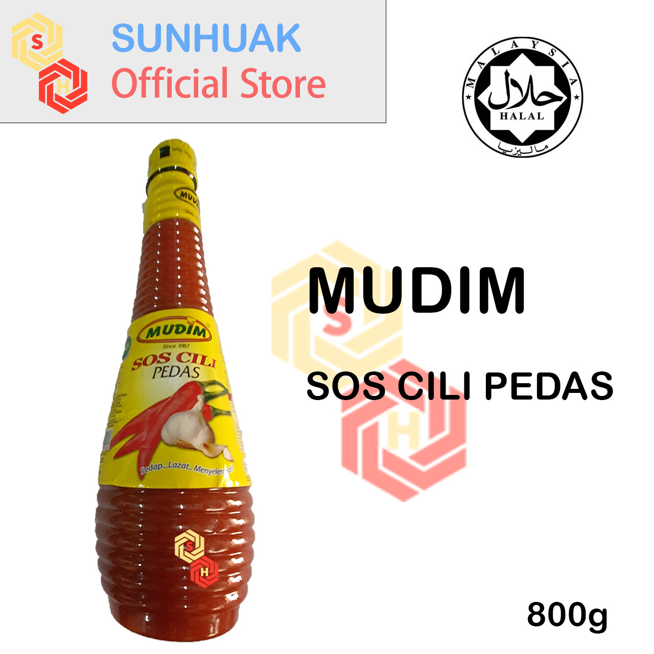 MUDIM SOS CILI PEDAS (HOT CHILI SAUCE) 800g | Lazada