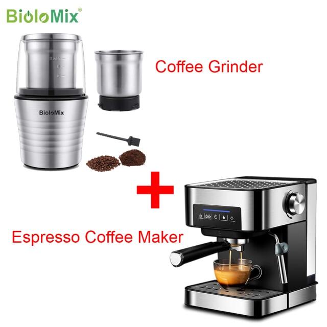 Biolomix 20 Bar Italian Type Espresso Coffee Maker Machine With Milk ...