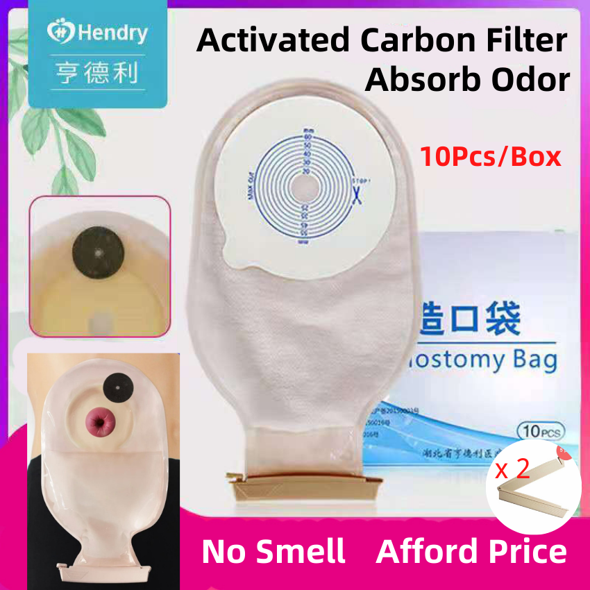 Hendry 10pcs/20pcs/30pcs Colostomy Stoma Bag with Activated Carbon ...