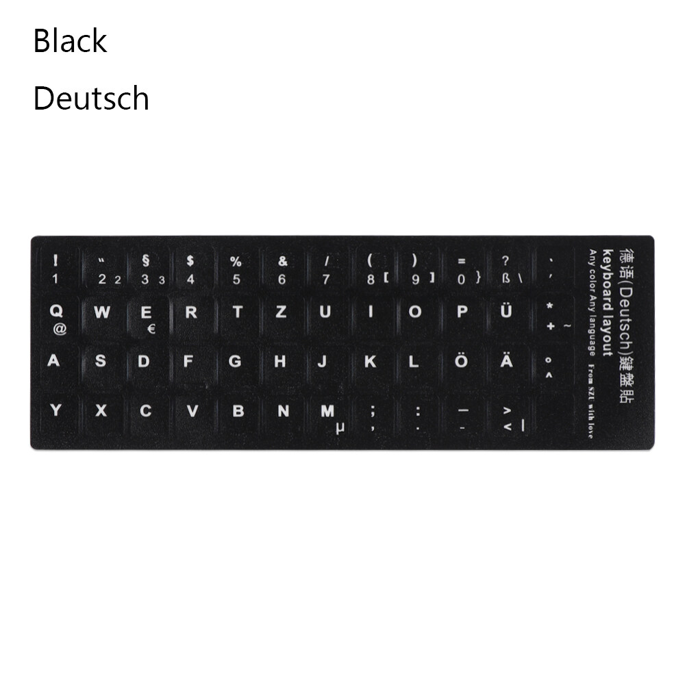 Keyboard Alphabet Layout Stickers Non-slip Thai Korean Spanish Deutsch ...