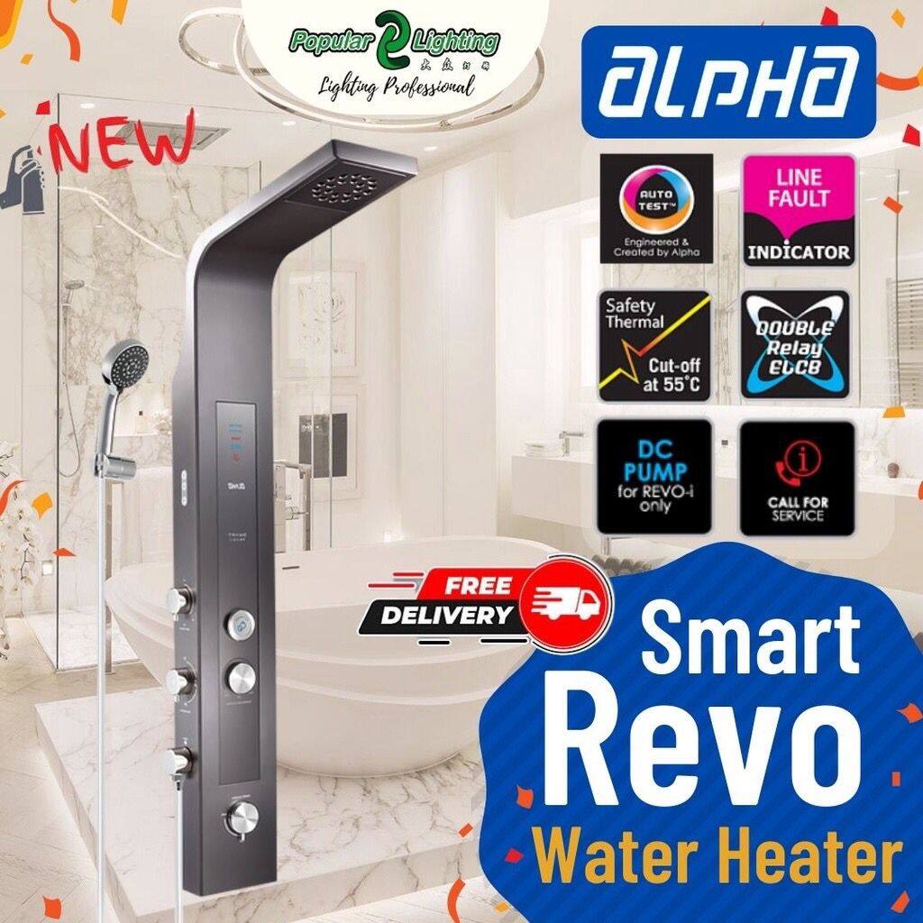 【Ready Stock】Alpha Smart Revo i / Revo e Water Heater Smart With dc Pump Warranty By Alpha ...