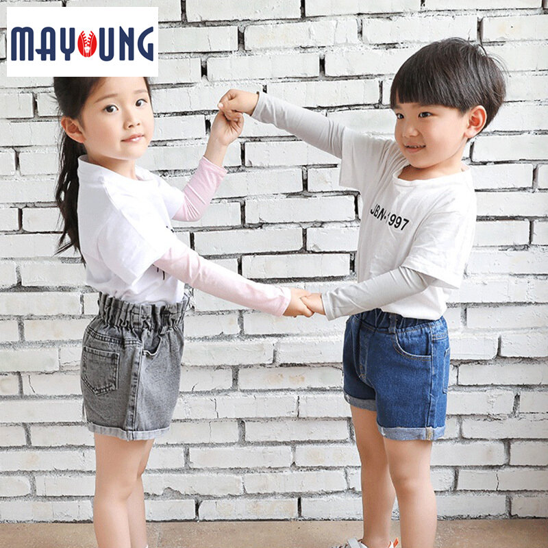 Mayoung เด็กกันแดดผ้าไหมน้ำแข็งแขนแขนฤดูร้อนดวงอาทิตย์ป้องกันรังสียูวี ...