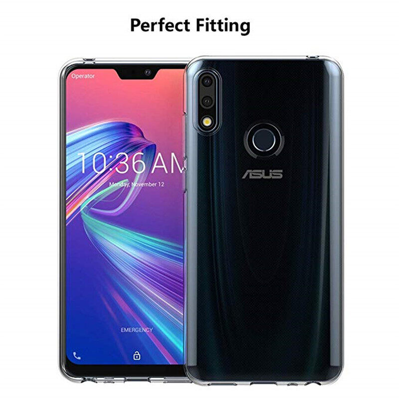 สำหรับASUS Zenfone Max Pro (M2) ZB631KL X01BDAคริสตัลใสการดูดซับแรงกระแทกปกเจลซิลิโคนยางนุ่ม ...