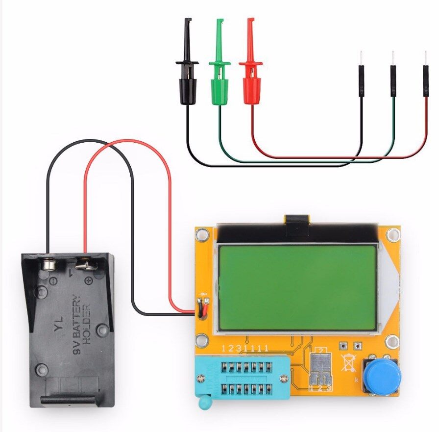 diymore LCR-T4 M328 ทรานซิสเตอร์ทดสอบตัวเก็บประจุที่อยู่อาศัย Multimetr ...