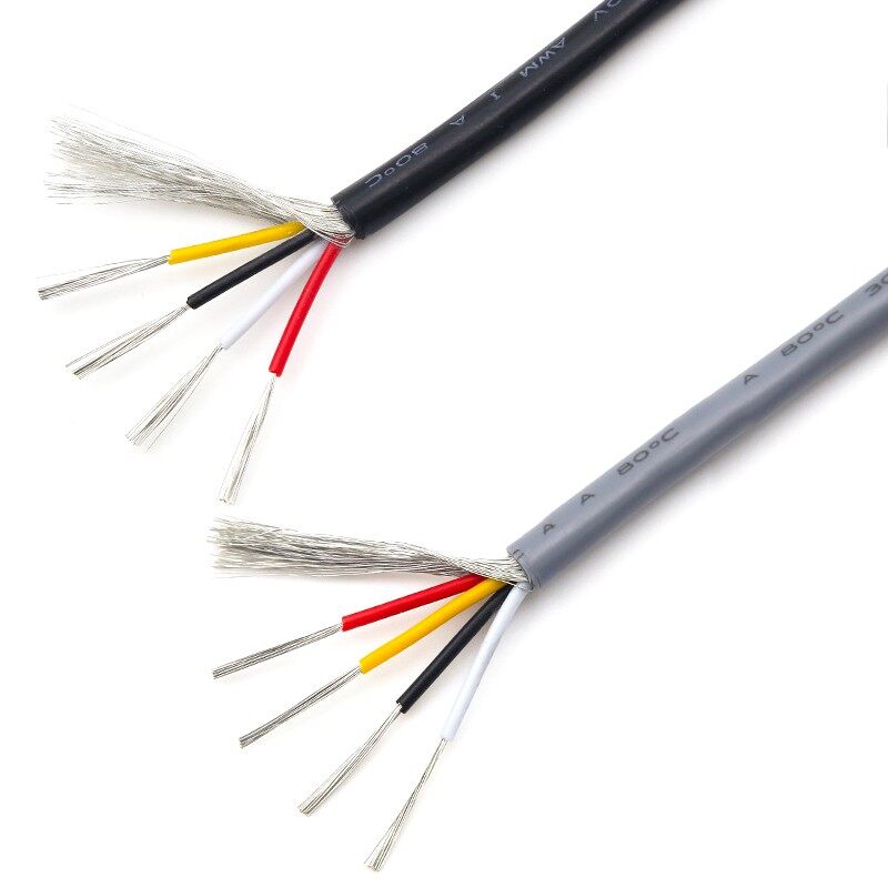 ขายปลีก UL2547 2/3/4 Multicore Shielded สายไฟสายสัญญาณเสียง 22/24/26 ...