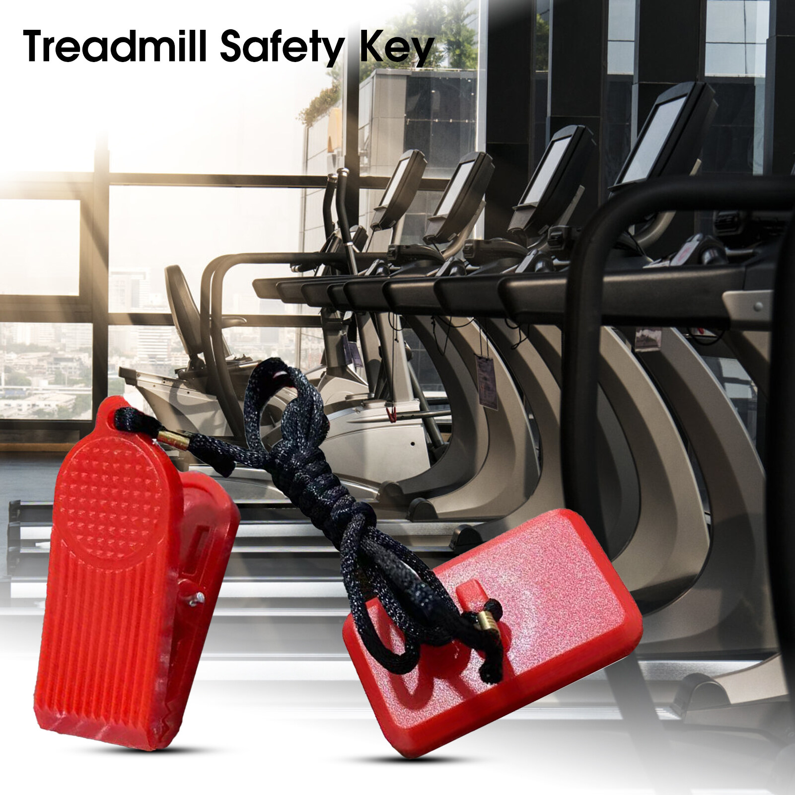 wanglin Treadmill Security Lock Rectangle Emergency Stop Accessories ...