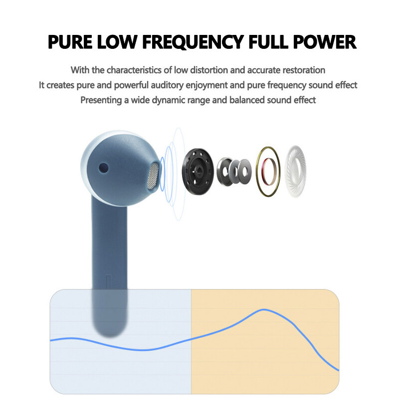 ต้นฉบับJBL T225 TWS หูฟังบลูทูธ หูฟังไร้สาย True Wireless 5.0 TWS หูฟัง ...